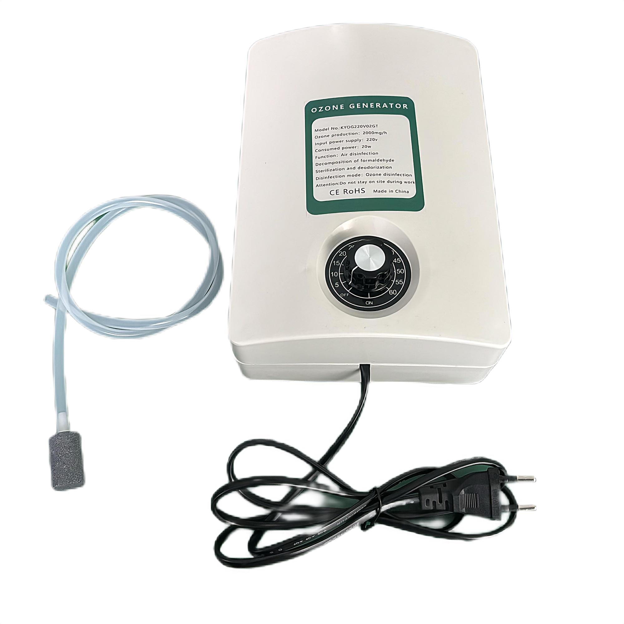 2000mg/h Ozone Generator Disinfection for Fruits Vegetables Meat Food ...